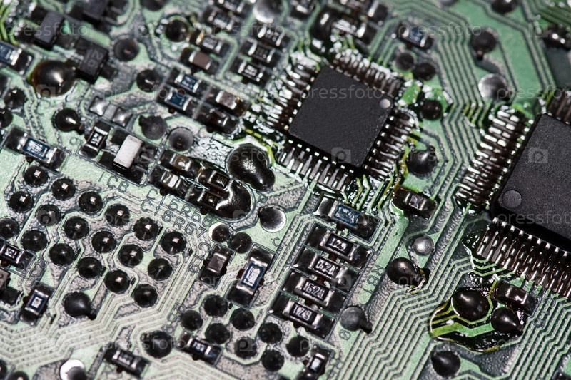 Компьютерные технологии, часть материнской платы - Stock Image - Everypixel